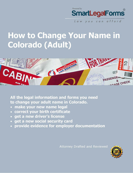 Change Your Name in Colorado (Adult) – SmartLegalForms